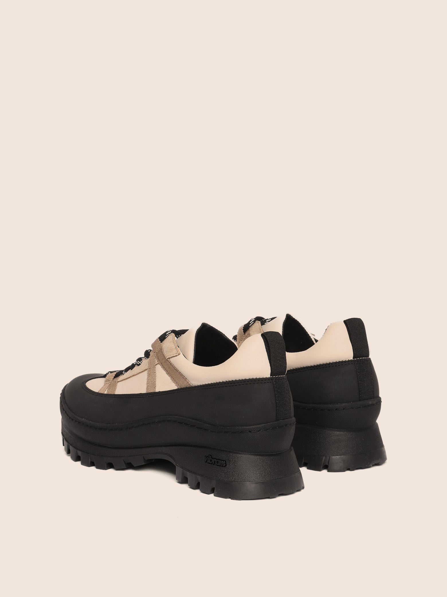 Beja Cream Combo Sneaker with Vibram Outsoles | Maguire Shoes
