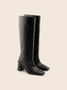Lorca Black Leather Knee-High Boots | Handmade | Maguire Shoes