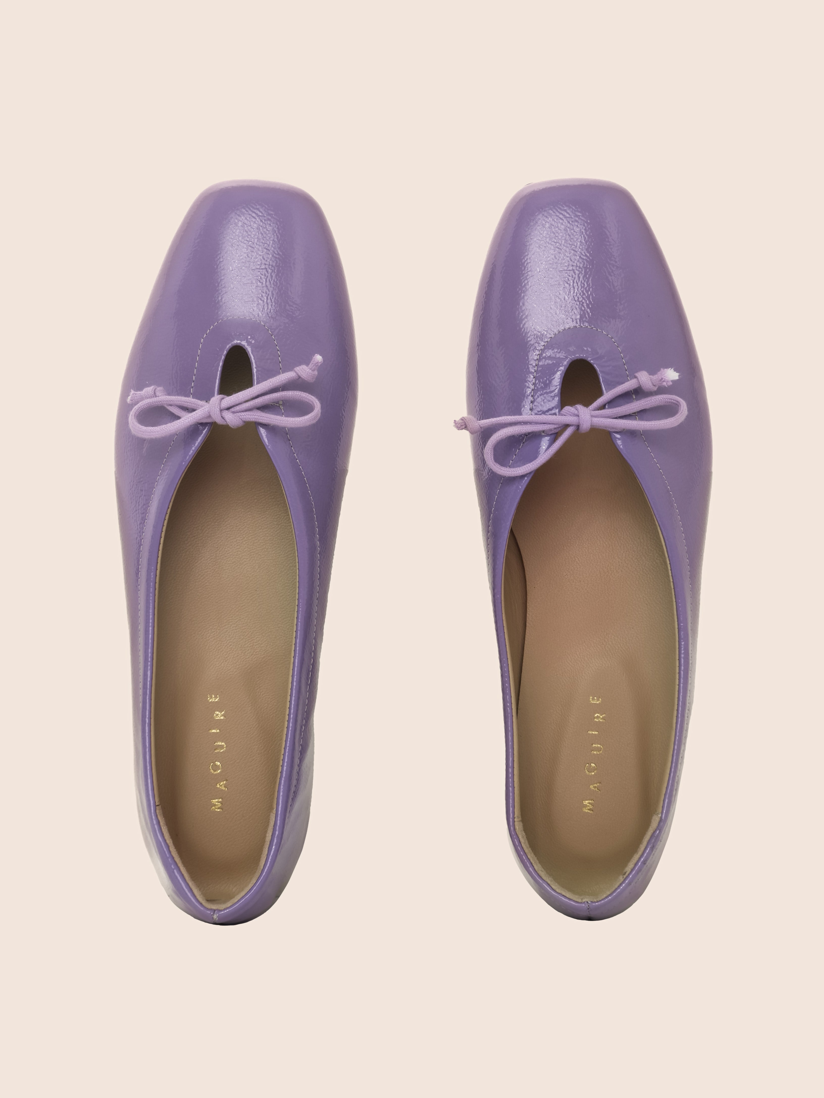 Prato Violet Patent Leather Ballet Flats | Maguire Shoes