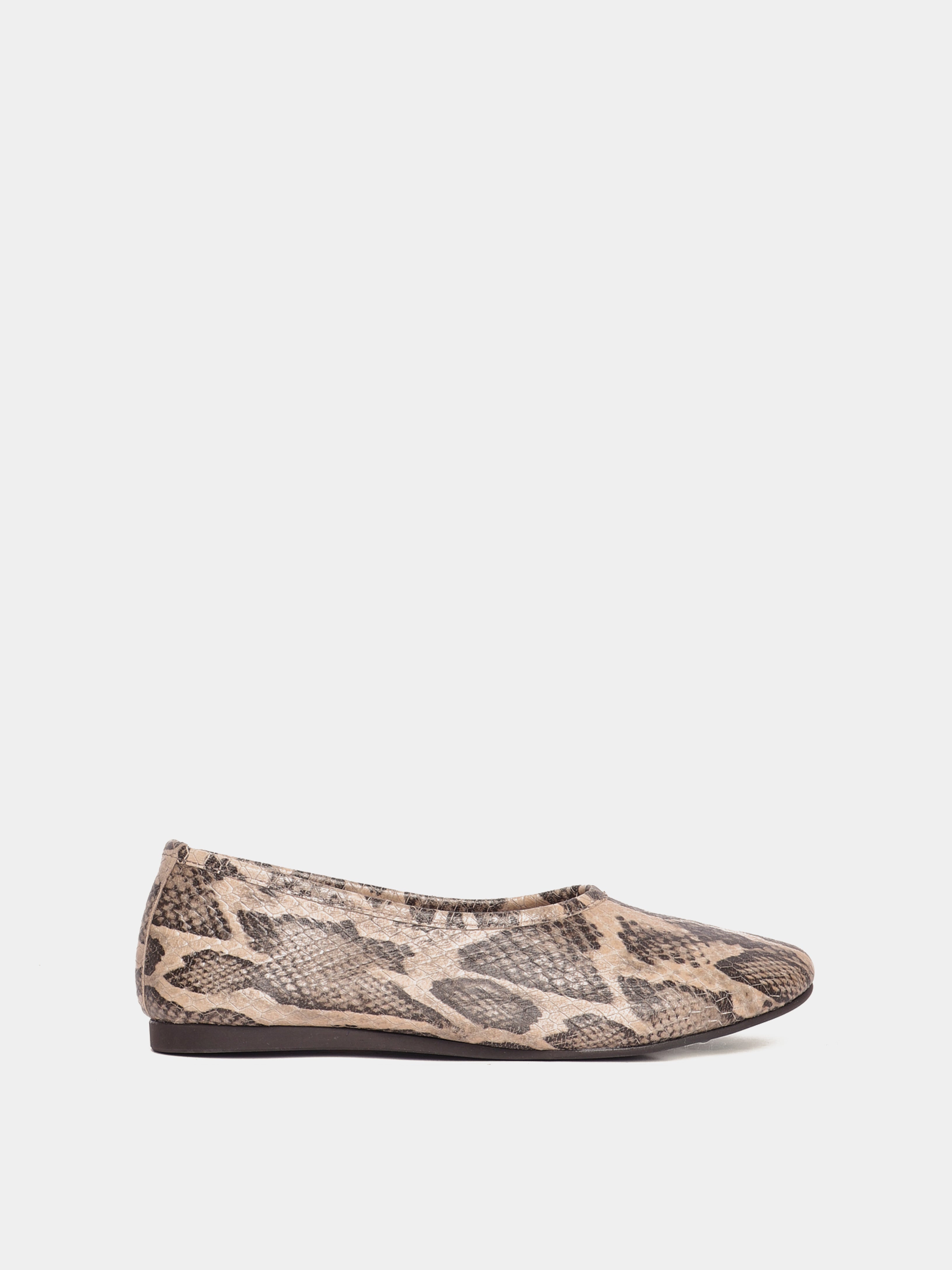 Trofa Snake Leather High Vamp Ballet Flat | Maguire Shoes