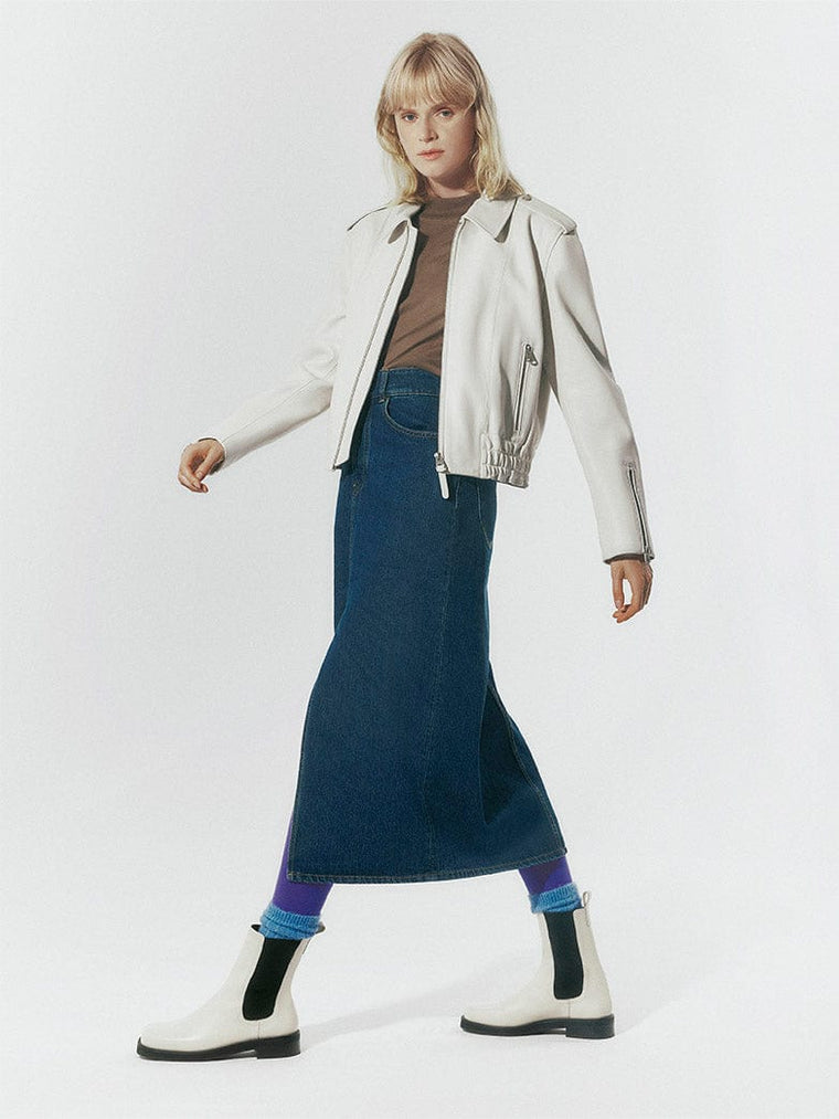 Maguire Mora Leather Chealsea Boots - Cream