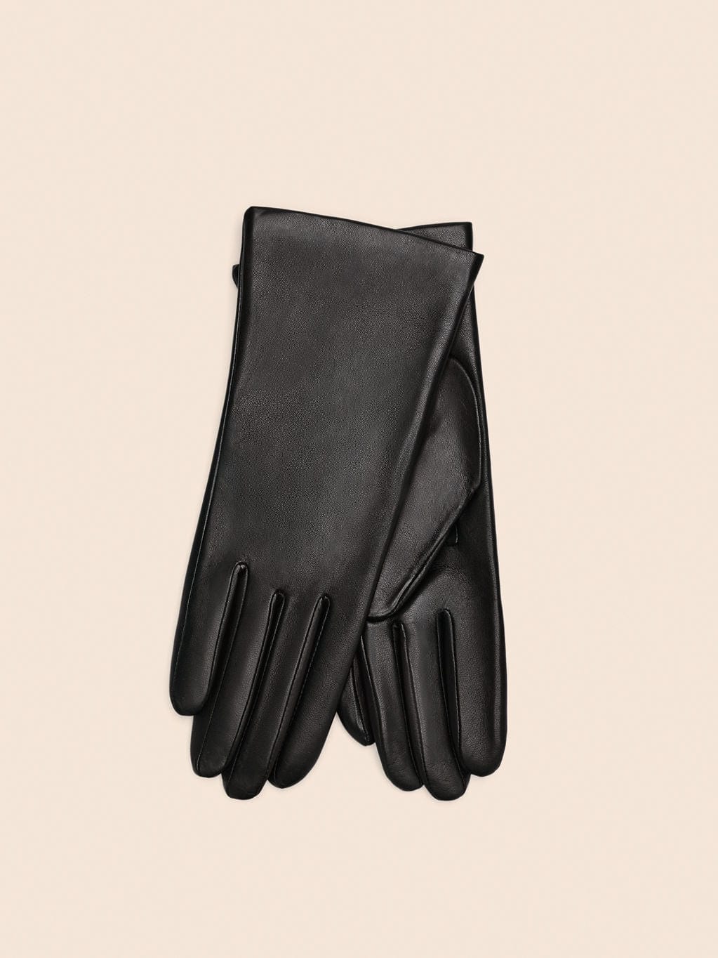 Black Alpi Leather Cashmere Lined Gloves - Maguire Shoes